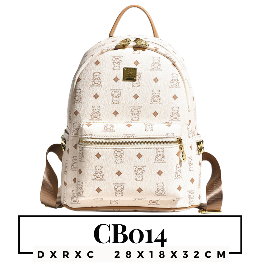 Balo nữ balo da chống thấm balô thời trang nữ ba lô da PU hình gấu dễ ...