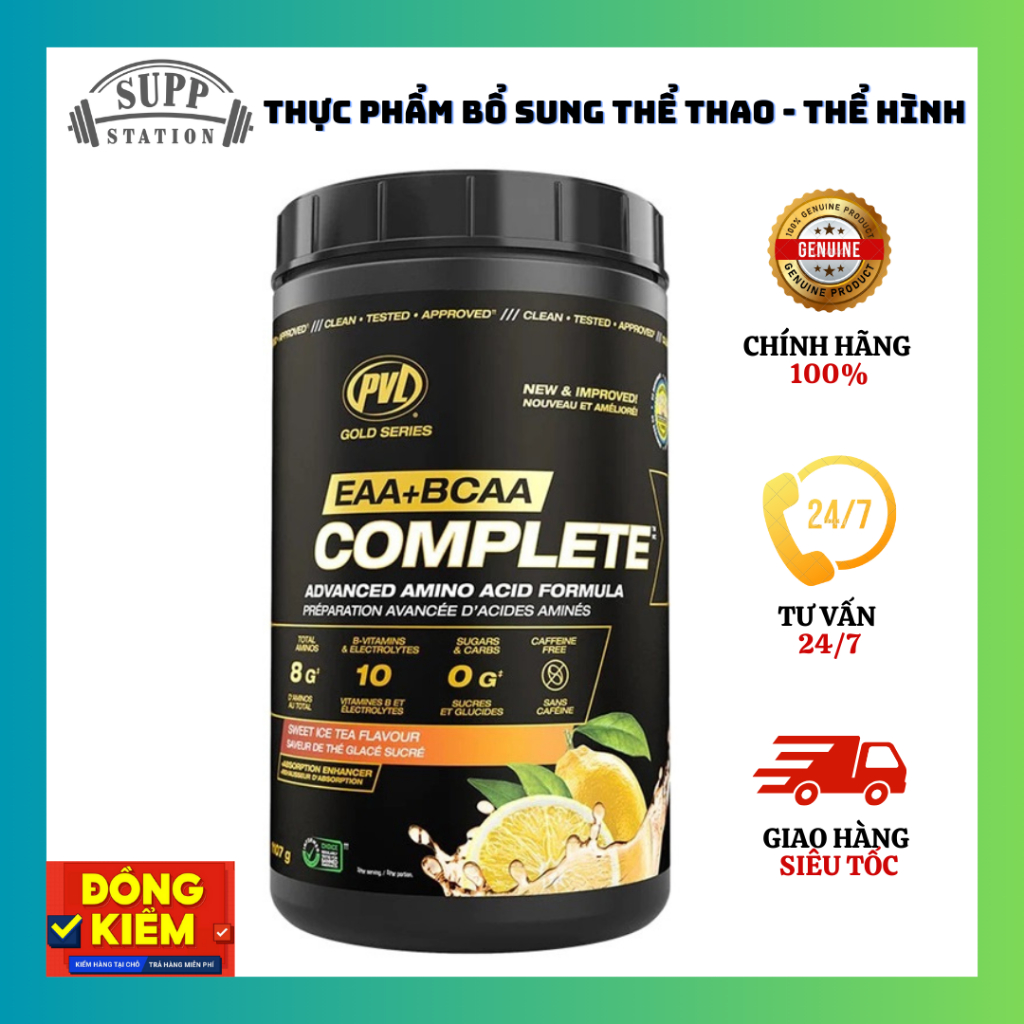 PVL EAA + BCAA COMPLETE - 90 lần dùng - Bổ Sung 9 Amino acid Thiết Yếu ...