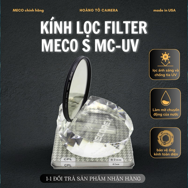 Kính lọc máy ảnh filter MECO S-MC-UV chính hãng_ bảo vệ máy ảnh toàn diện từ Mỹ | Shopee Việt Nam