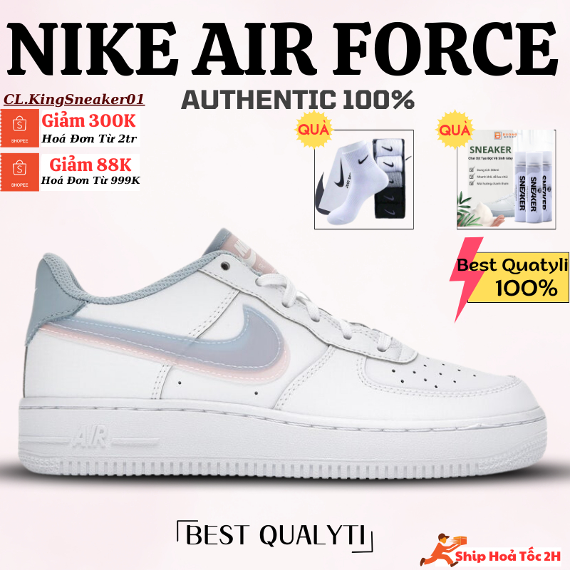 Giày _Nike AF1 LV8 Double Swoosh Light Armory Blue Chính Hãng (AF1 ...