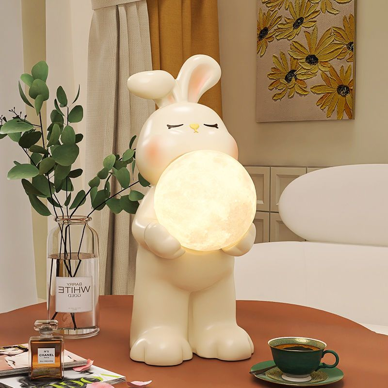 Đèn ngủ thỏ mặt trăng cảm ứng chạm đổi màu | Shopee Việt Nam