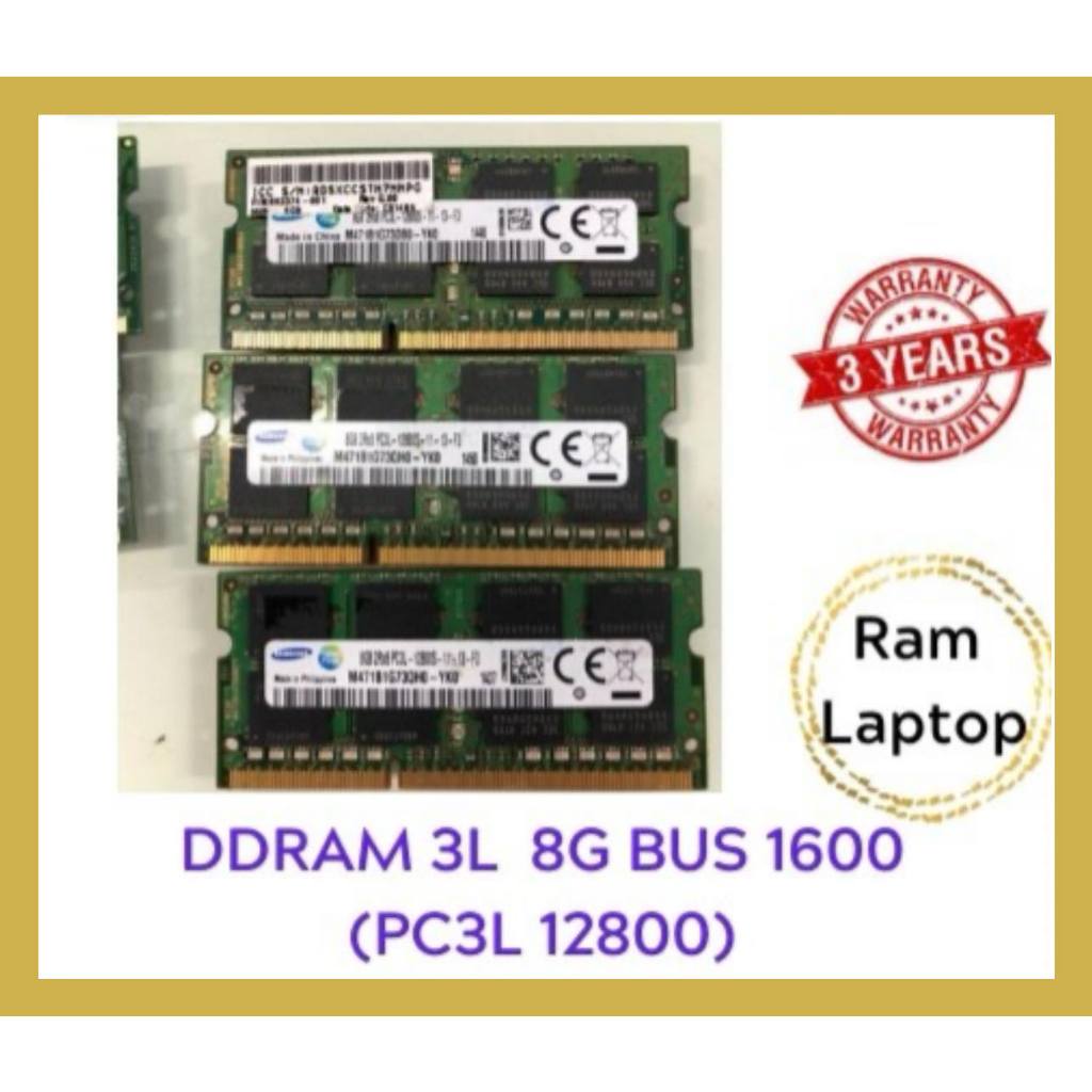 Ram Laptop DDR3 8G bus 1600 / 3L - Mới Bảo Hành 3 Năm | Shopee Việt Nam