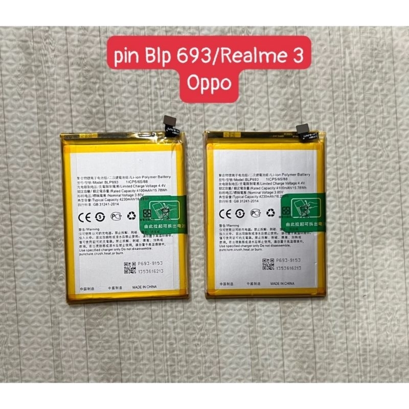 Pin cho máy Oppo Realme 3 (BLP693) bảo hành 6 tháng | Shopee Việt Nam