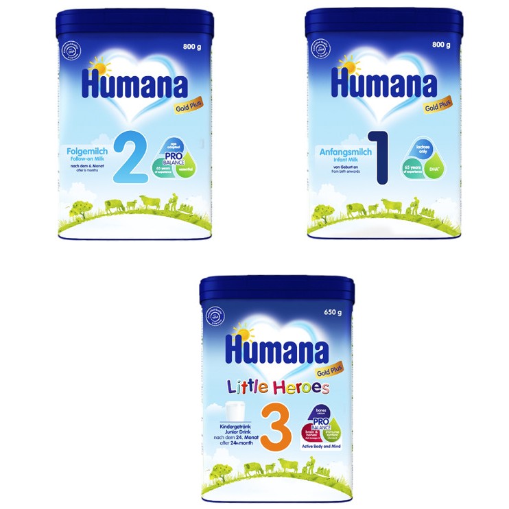 Sữa Humana Gold Plus số 1/2/3 800g và 650g | Shopee Việt Nam