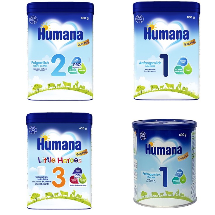 Sữa Humana Gold Plus số 1/2/3 800g và 650g | Shopee Việt Nam