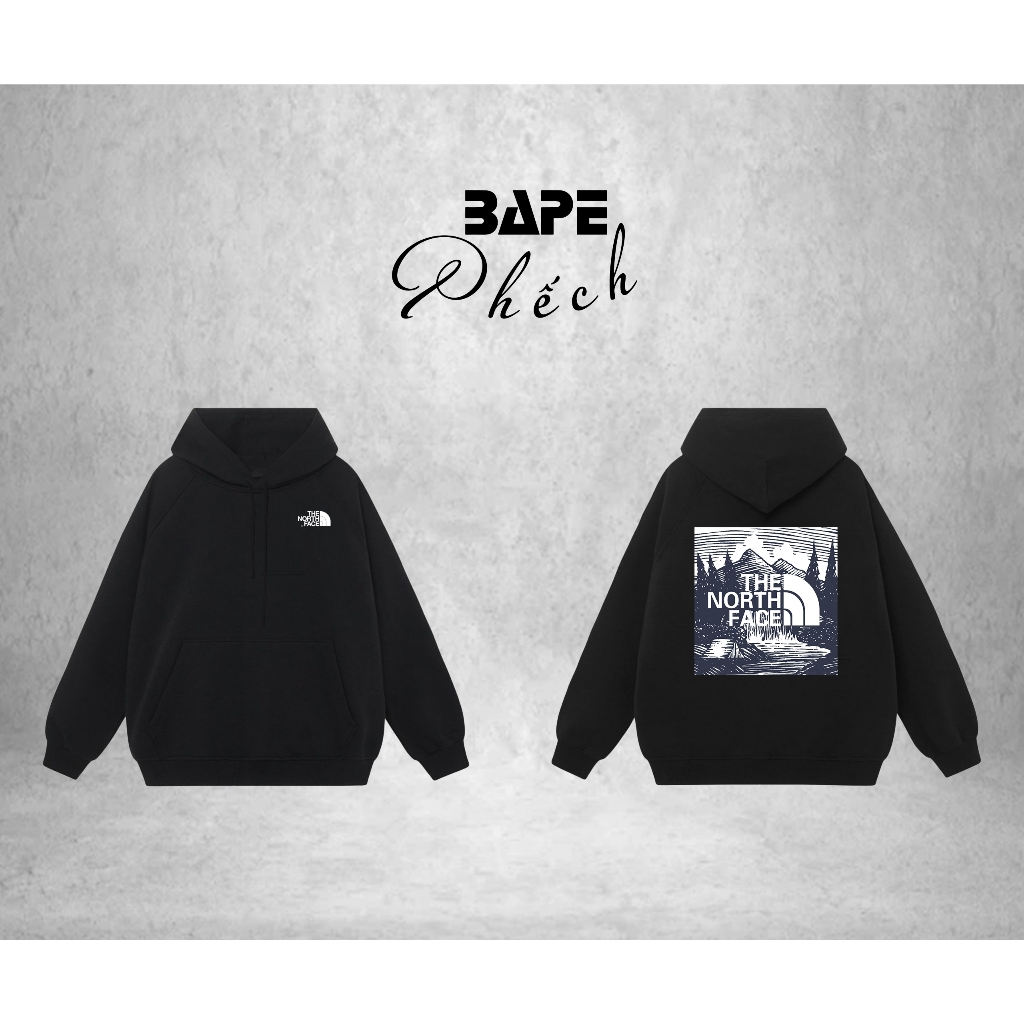 ÁO HOODIE THE NORTH FACE FORM RỘNG NAM NỮ UNISEX CHẤT VẢI NỈ BÔNG CAO ...