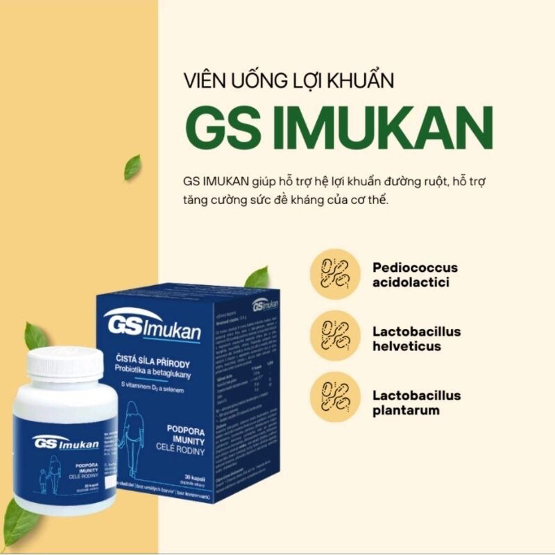 Viên Uống GS Imukan Giúp Hỗ Trợ Hệ Lợi Khuẩn Đường Ruột,hỗ trợ tăng ...