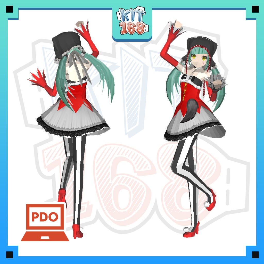 Mô hình giấy Anime Game Cat Food Miku - Vocaloid | Shopee Việt Nam