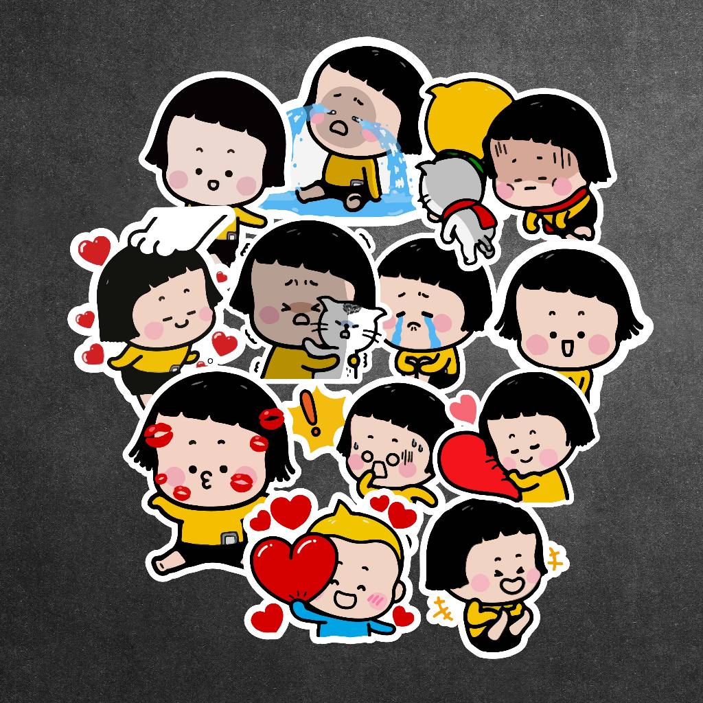 Sticker Mim & Yam ️FREESHIP ️ Sticker Mim And Yam Hình Dán Chống Nước ...