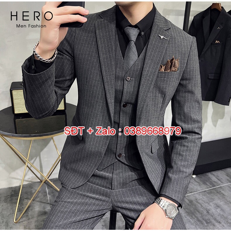 Bộ Vest Comple Nam Big Size Cho Người Béo Mập 85 -130kg | Shopee Việt Nam