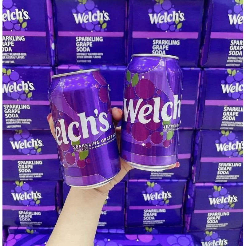 [Lẻ] Nước ngọt Welch’s nho Mỹ Welch’s Sparkling Grape Soda 355ml | Shopee Việt Nam