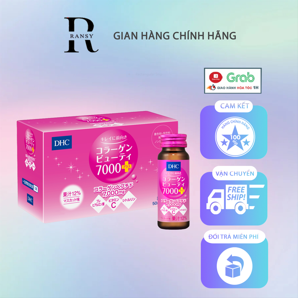 Nước uống Collagen DHC hàm lượng 7000mg/lọ nuôi da căng mọng, ngăn ngừa ...