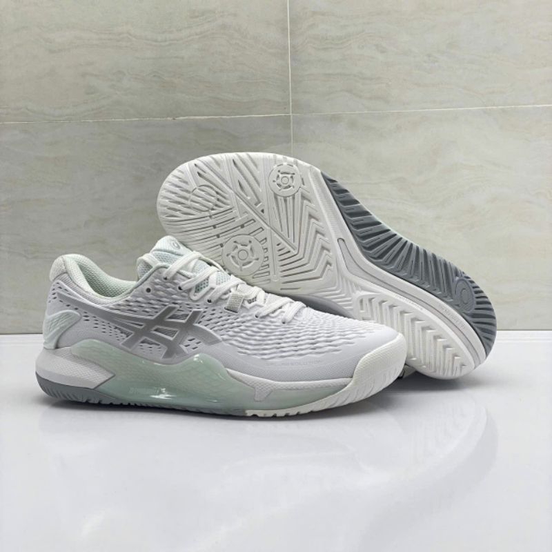 Giày nữ Asics tennis gel resolution 9 (2màu) tặng kèm vớ ASICS | Shopee ...