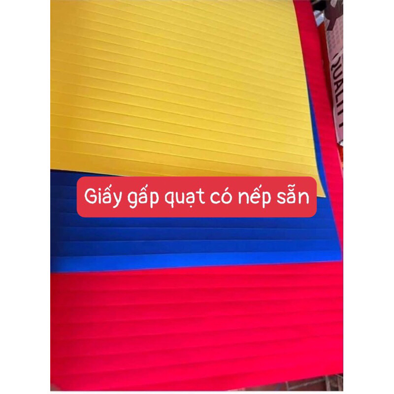 1 tờ giấy gấp quạt có nếp dập sẵn, 1 tờ khổ 55x80cm | Shopee Việt Nam