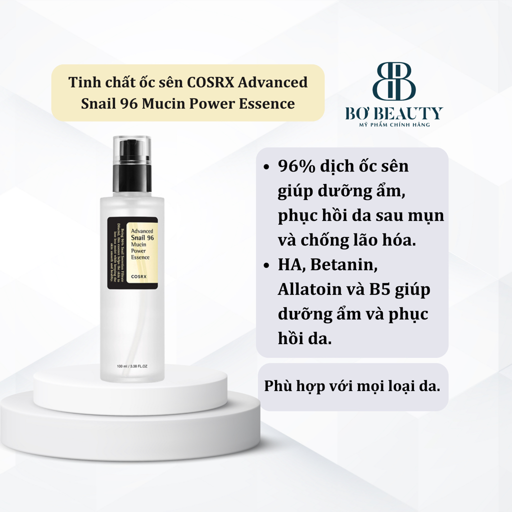 [3/12/2026]Tinh chất ốc sên COSRX Advanced Snail 96 Mucin Power Essence 100ml | Shopee Việt Nam