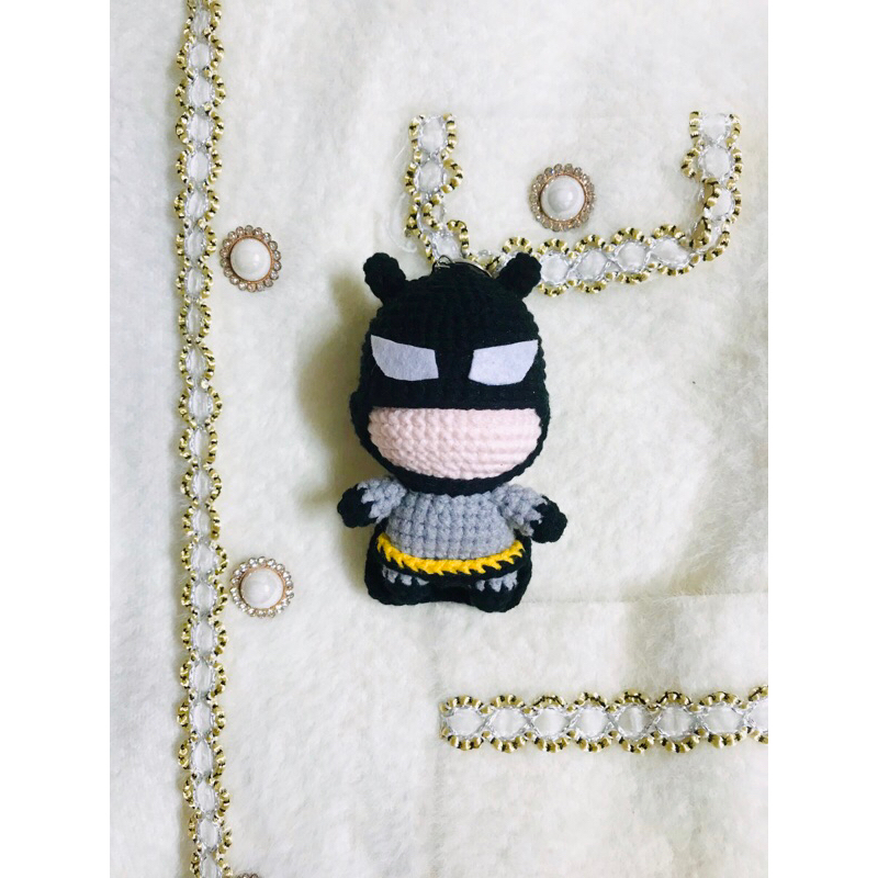 móc khoá len batman handmade (ảnh thật) | Shopee Việt Nam