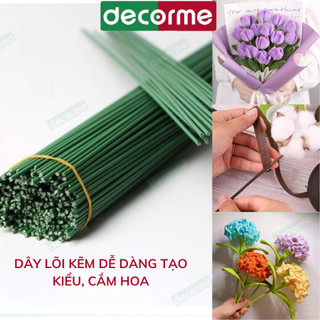 Dây kẽm làm hoa handmade dài 40cm Decorme làm đồ trang trí thủ công ...