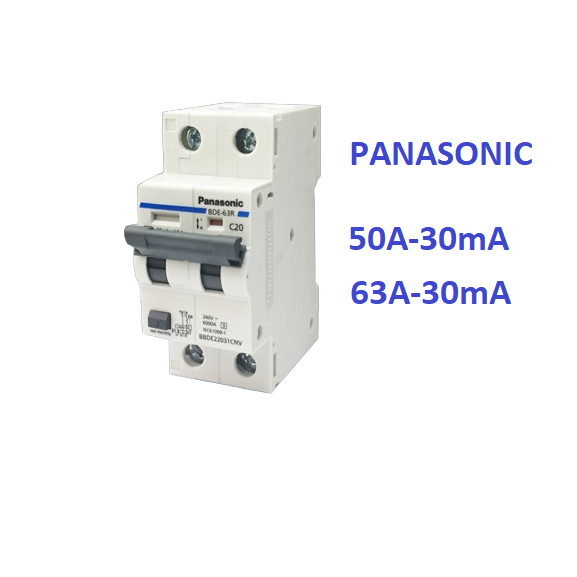 Cầu Dao Chống Giật RCBO PANASONIC 1P+N BBDE26331CNV 63A 30mA 6kA | Shopee Việt Nam