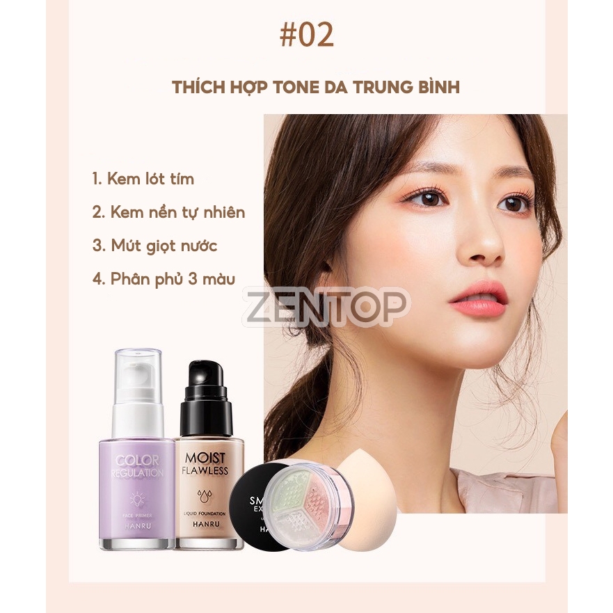 Set trang điểm nền Prrety Makeup 4 món bộ trang điểm đầy đủ cho người ...
