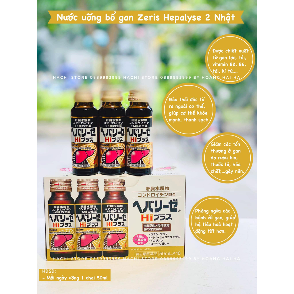 Nước uống bổ gan ZERIS HEPALYSE II Nhật Bản | Shopee Việt Nam