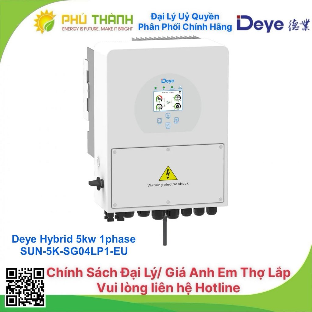 INVERTER HÒA LƯỚI CÓ LƯU TRỮ DEYE (HYBRID DEYE) SUN-5K-SG04LP1-EU [Bảo ...