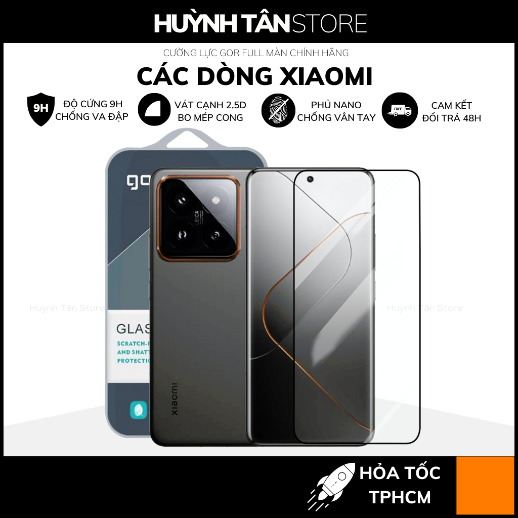 Cường lực gor xiaomi mi 14 13 13t 12t 11t 10t pro 11 12 lite k70 k60 pro k50 ultra k40s k40 ...