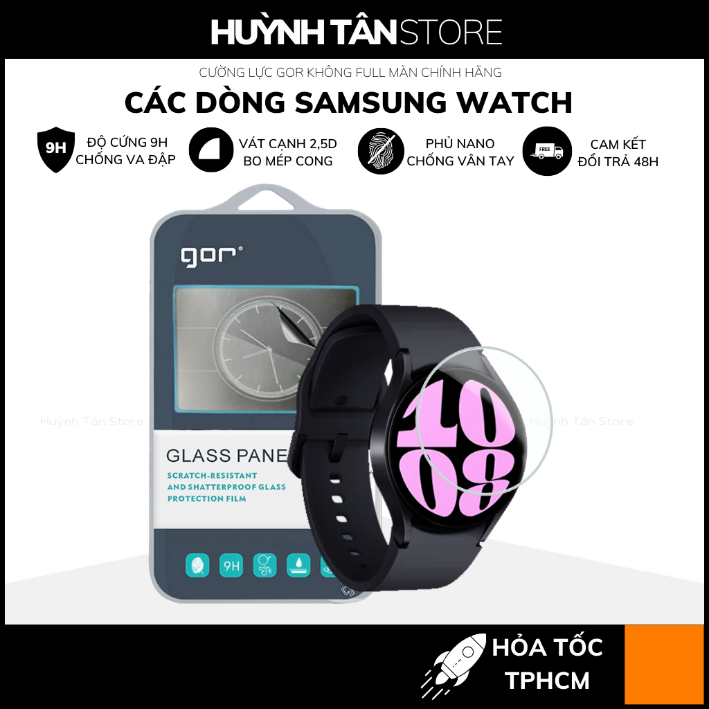 Cường lực gor samsung watch 6 4 3 classic trong suốt chính hãng phụ ...