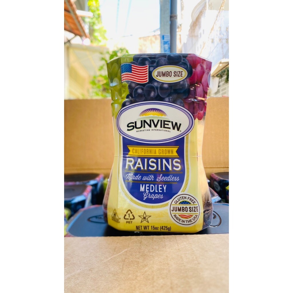 Nho Khô Mỹ Không Hạt Sunview Raisins 425g | Shopee Việt Nam