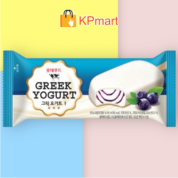 Kem sữa chua Hy Lạp việt quất Hàn Quốc Lotte Greek Yogurt Blueberry ...