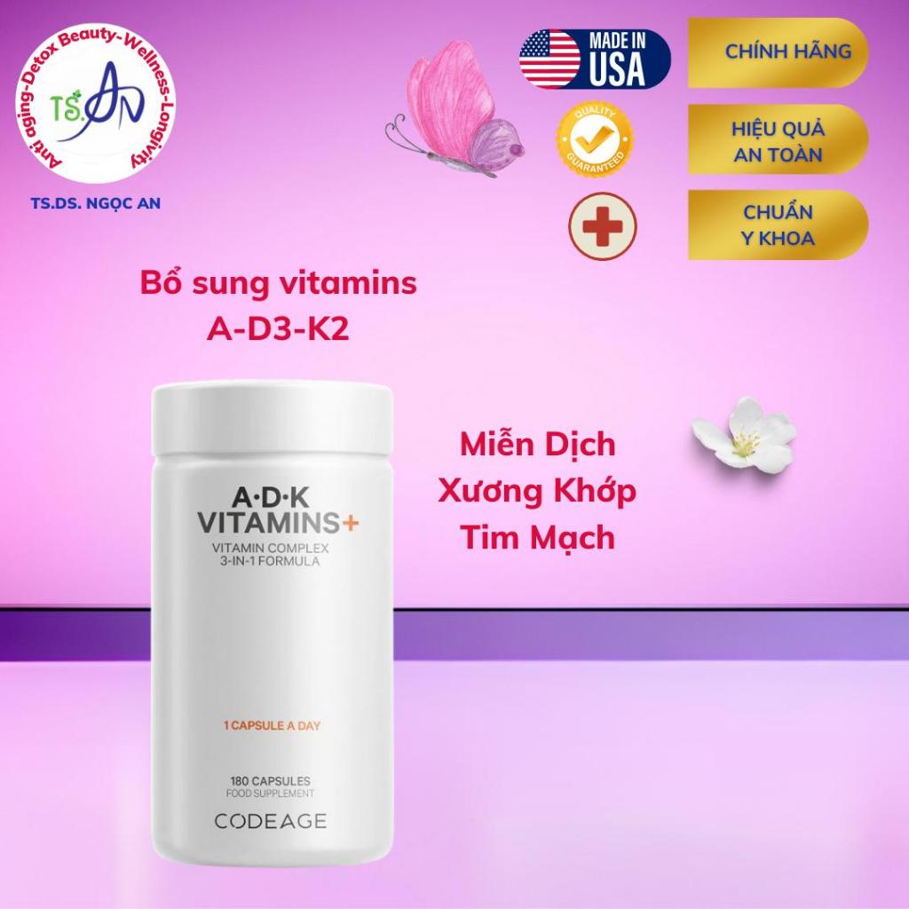 Vitamins ADK Bổ sung vitamin A D3 K2 180v Chính hãng | Shopee Việt Nam