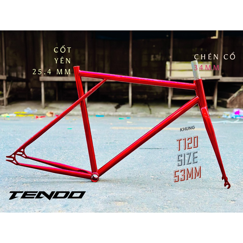 Khung Fixed Gear Tendo T120 size 53cm | Shopee Việt Nam