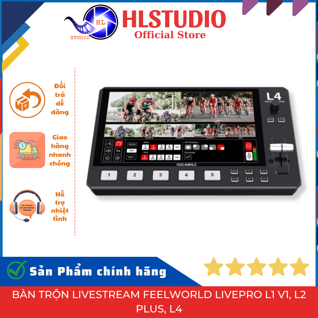 Bàn Trộn Livestream FeelWorld LIVEPRO L1 V1, L2 PLUS, L4 - Cho Các ...