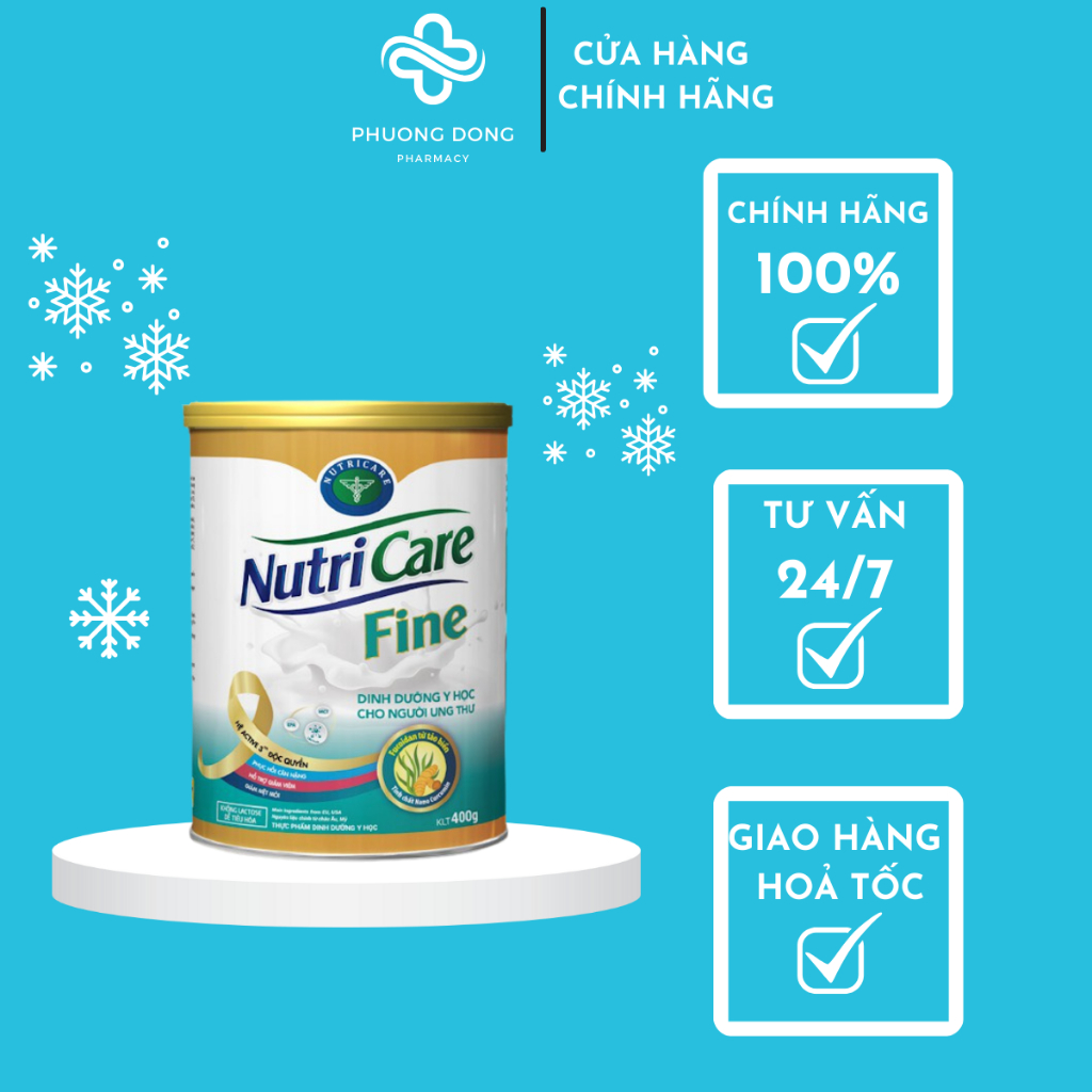 [CHÍNH HÃNG] SỮA DINH DƯỠNG CHO NGƯỜI UNG THƯ NUTRI CARE FINE 900G - PHƯƠNG ĐÔNG PHARMACY ...