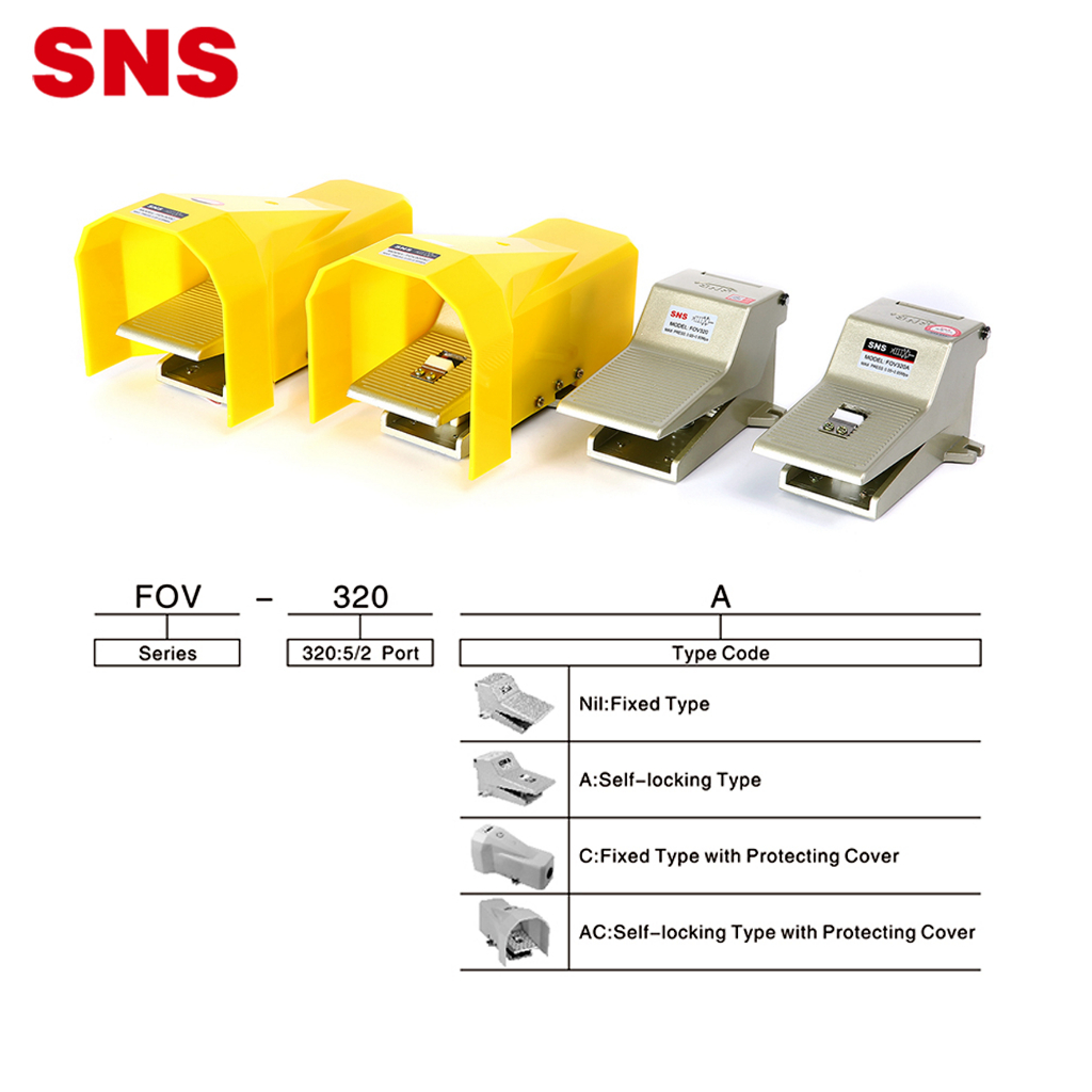 Van đạp/ dẫm chân khí nén SNS FOV-320/ FOV-320A/ FOV-320C/ FOV-320AC ...