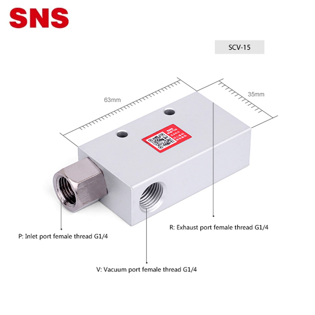 Van hút chân không SNS SCV-15/ SCV-20/ SCV-25/ SCV-30 - Bộ Tạo chân không SNS SCV ( chính hãng ...