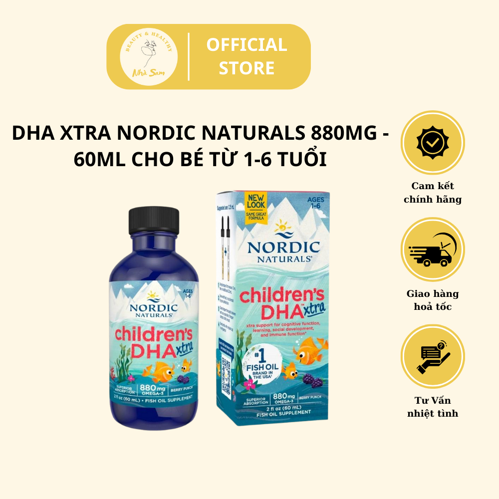 DHA Xtra Nordic Naturals Mỹ 60ml cho bé từ 1-6 tuổi | Nhà Sam_ Chuyên ...