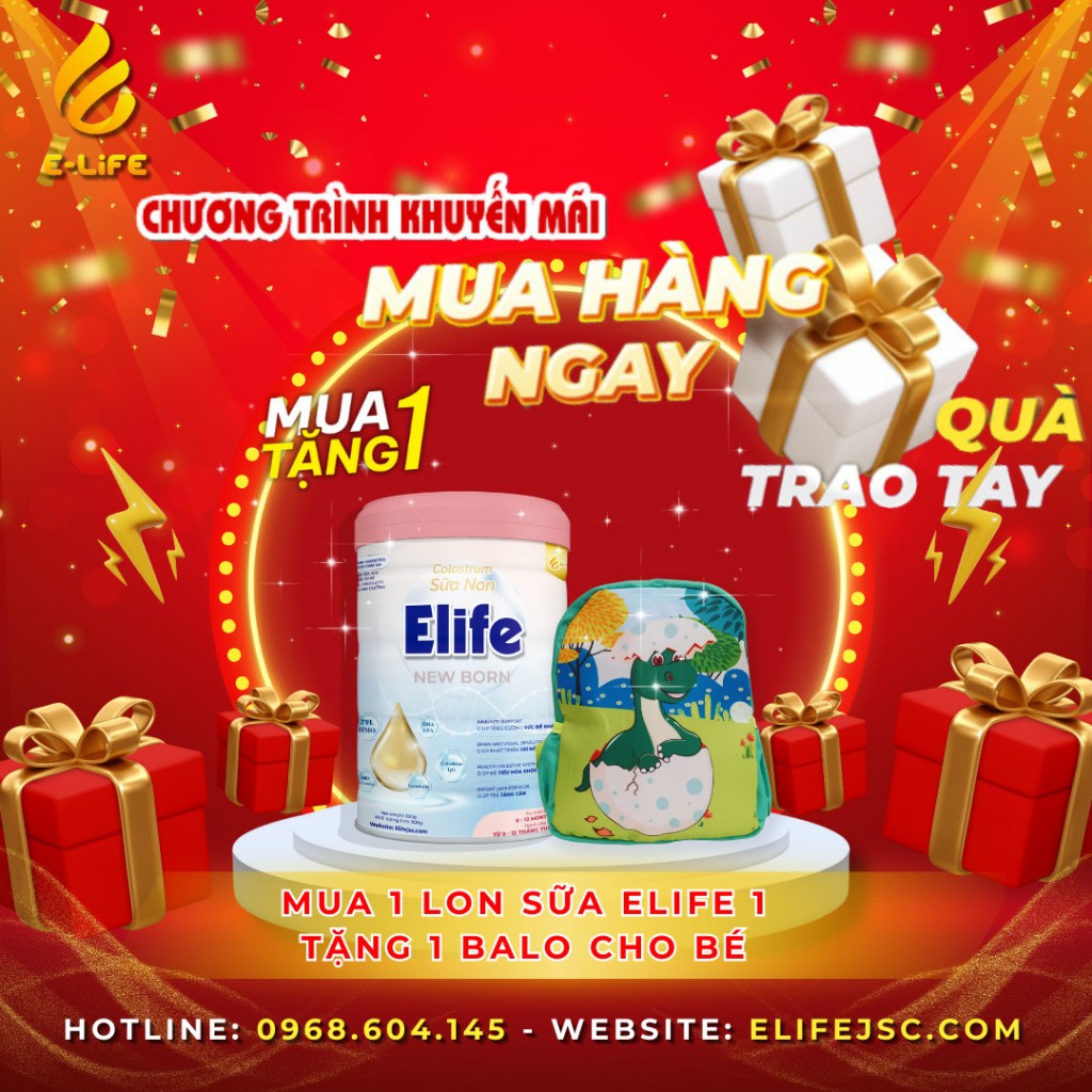 ⚡️ Sản Phẩm Dinh Dưỡng Sữa Non Elife 1 New Born (800g) Dành Cho Trẻ Từ 0-12 Tháng Giúp Trẻ ăn ...
