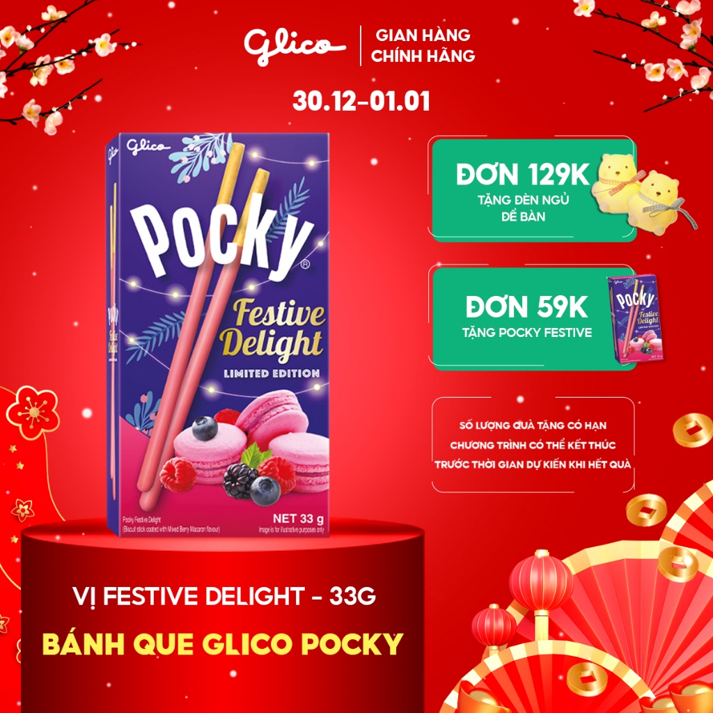 Bánh que Glico Pocky vị Festive Delight 33gr | Shopee Việt Nam