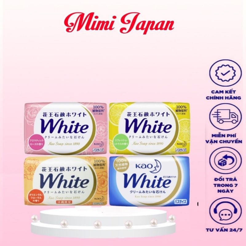 Xà phòng tắm Kao white 130g Nhật Bản | Shopee Việt Nam