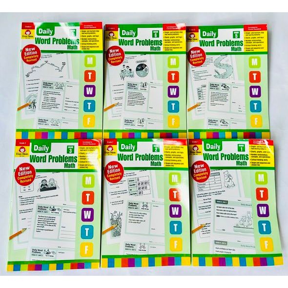 Daily Word Problems Math ( grade 1 – 6 ) – Evan Moor | Shopee Việt Nam