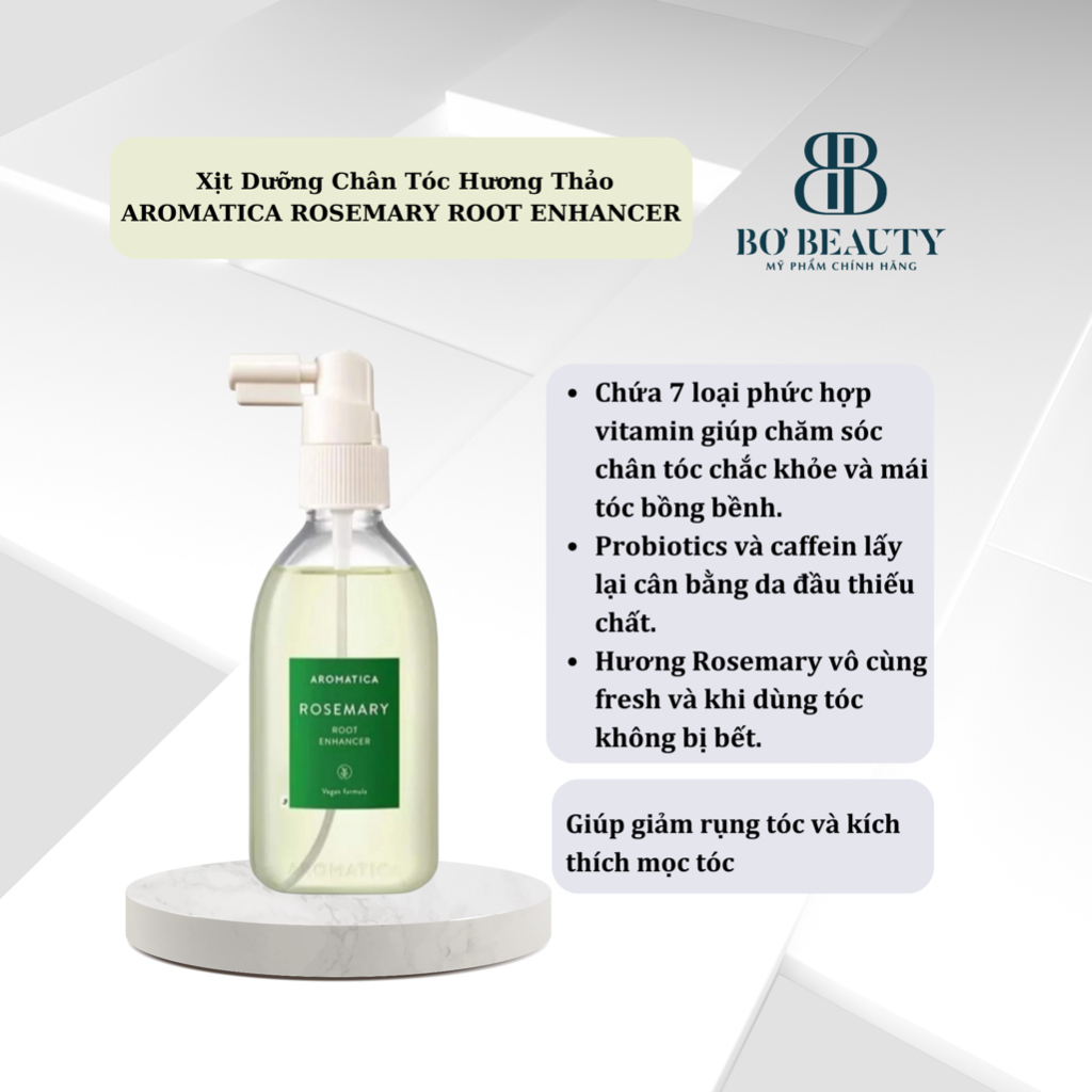 AROMATICA Xịt Dưỡng Chân Tóc Hương Thảo Rosemary Root Enhancer 100ml ...