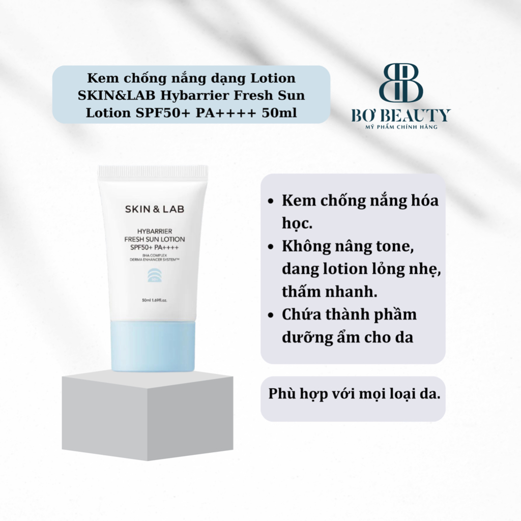 SKIN&LAB | Kem chống nắng dạng Lotion SKIN&LAB Hybarrier Fresh Sun ...