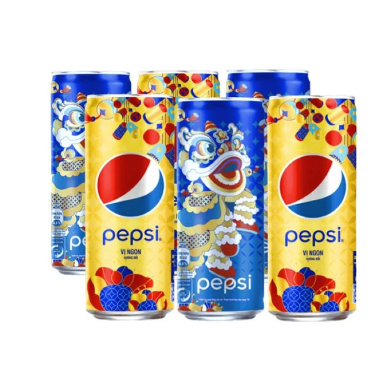 Lốc 6 lon nước ngọt Pepsi 320ml | Shopee Việt Nam