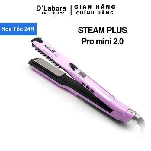 Máy Là Tóc Hơi Nước Steam Plus Mini Pro 2.0 Màn Hình LCD, Máy Duỗi Hơi ...