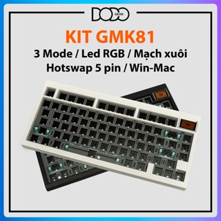 Bộ kit bàn phím cơ GMK81 75% LED RGB hỗ trợ VIA 3 mode kết nối ...