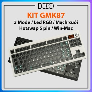 Bộ kit bàn phím cơ GMK87 TKL LED RGB hỗ trợ VIA 3 mode kết nối ...