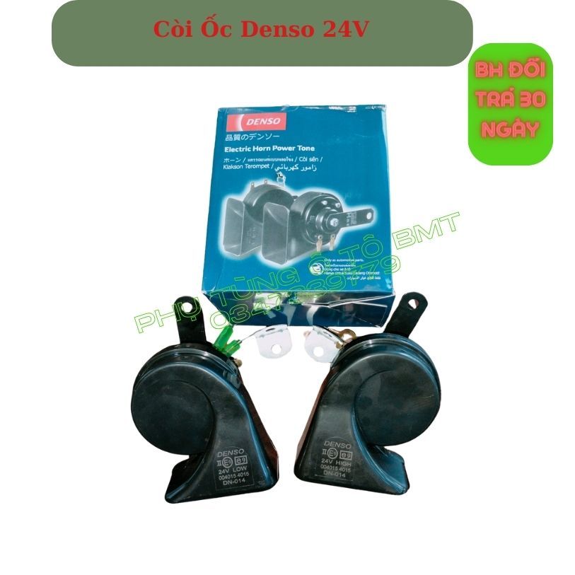 Bộ 2 còi ốc điện 12v, 24V hàng DENSO (Indonesia) Dùng cho các dòng xe ...