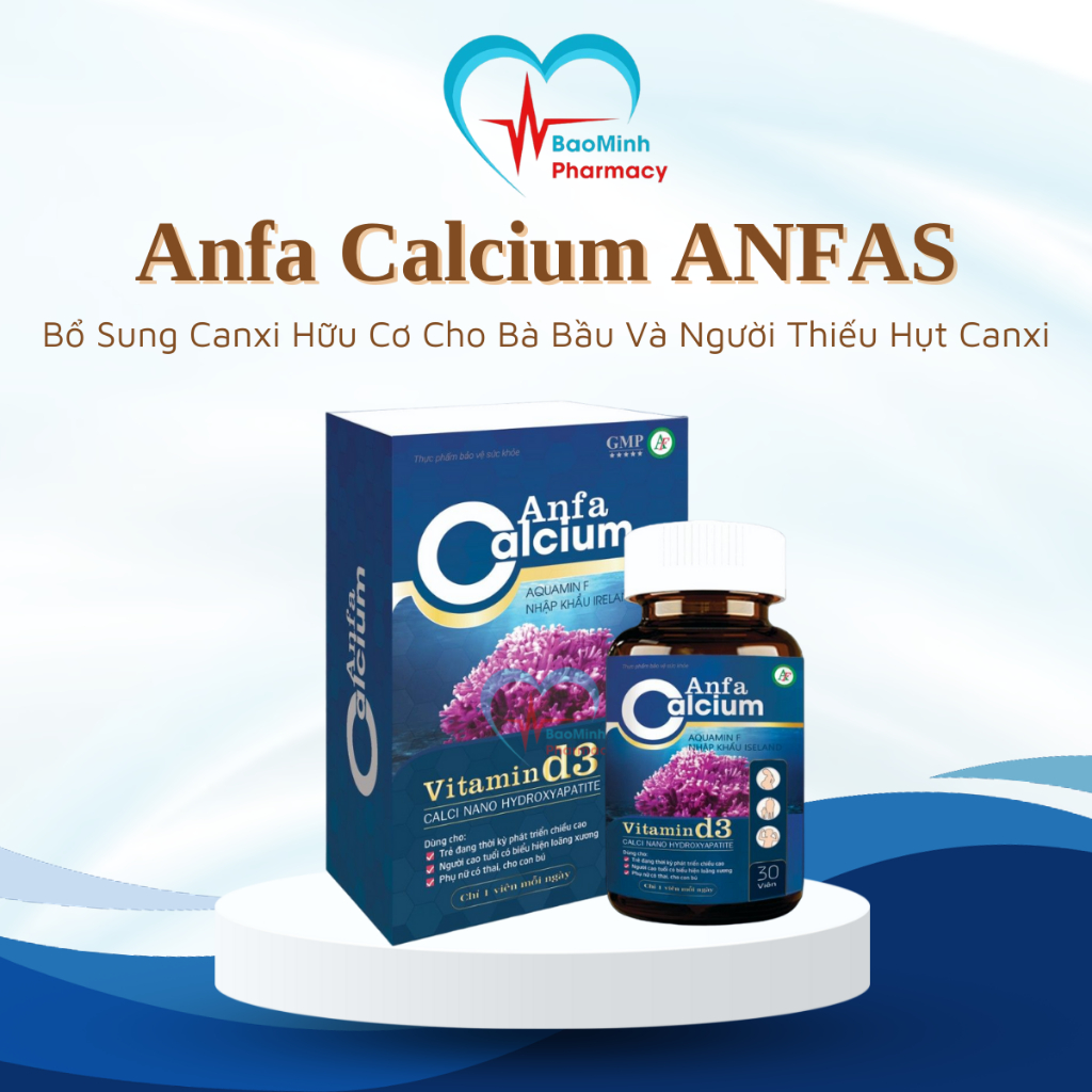 Anfa Calcium ANFAS Bổ Sung Canxi Hữu Cơ Cho Bà Bầu Và Người Thiếu Hụt ...