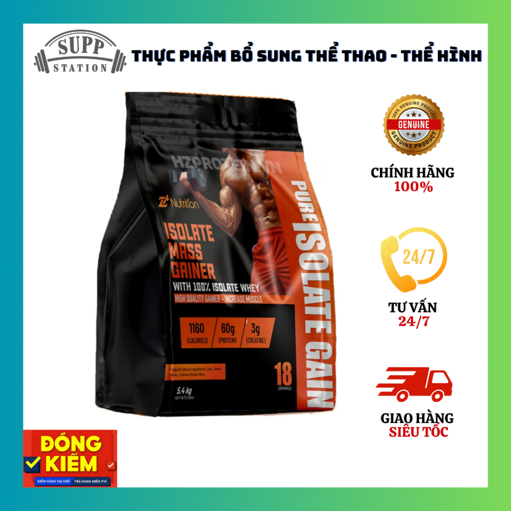 [CHÍNH HÃNG] Sữa Tăng Cân ZMASS Z NUTRITION ISOLATE MASS GAINER (12 Lbs ...