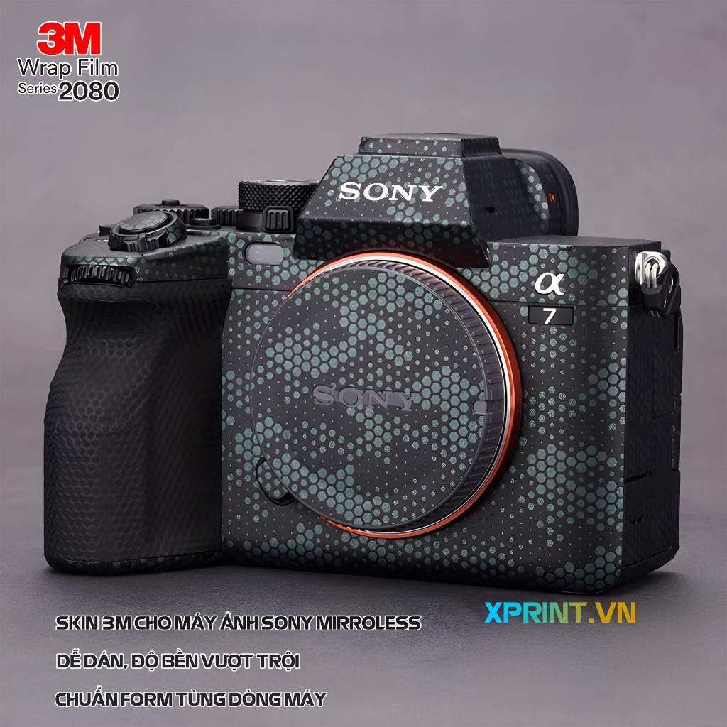 Miếng dán máy ảnh Sony, Skin 3M máy ảnh sony A73, A74, A7R5, Sony A1 ...